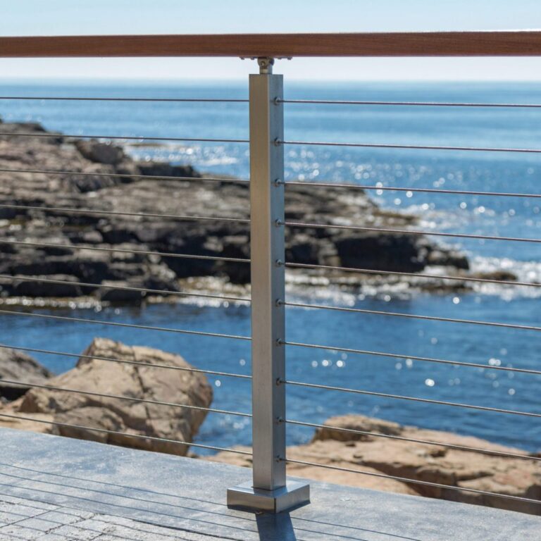 Cable Railing Posts | Pre-Drilled Aluminum & Stainless Steel Posts ...
