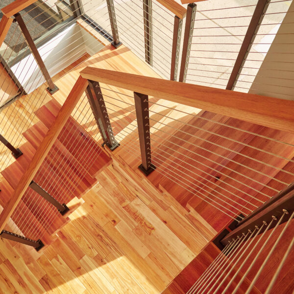 U-Shaped Floating Staircase - Viewrail