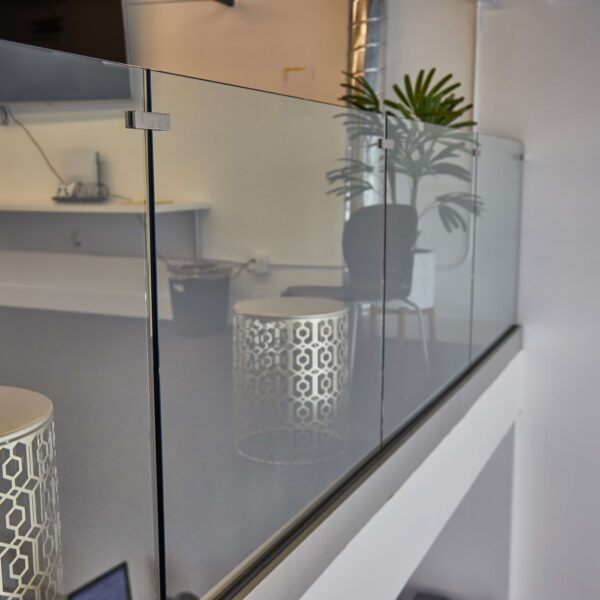 Glass Base Rail Office Remodel - Viewrail