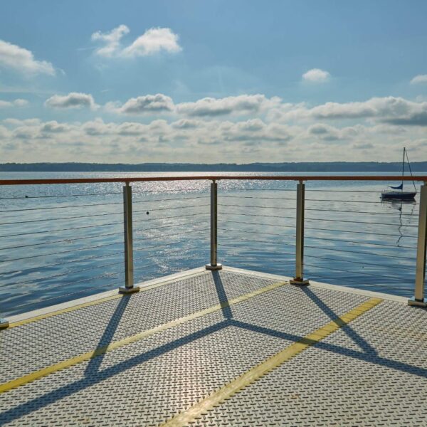 Cable Railing for an East Coast Pier - Viewrail