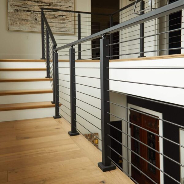 Onyx Black Horizontal Railing - Viewrail