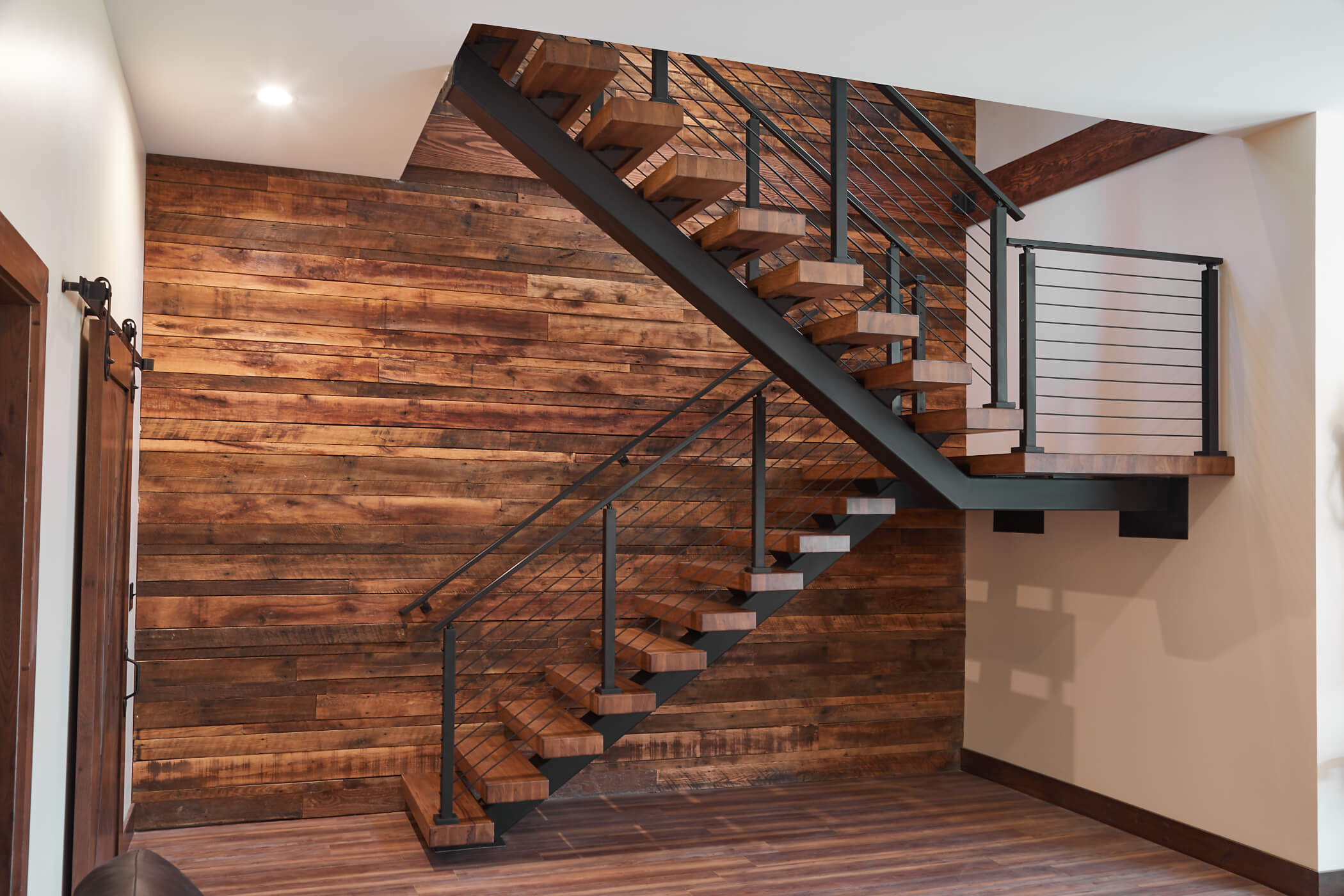 Hickory FLIGHT Mono Floating Staircase Viewrail