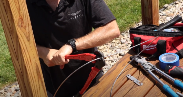 How to Install Cable Railing Into Angled Wood Posts - Viewrail