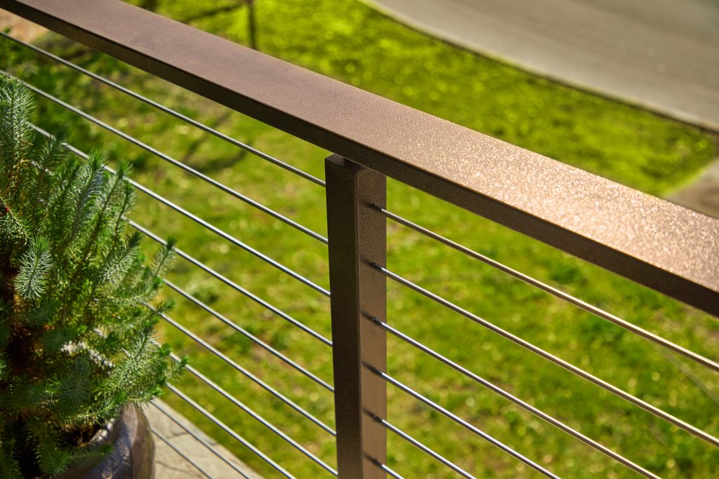 Interior and Exterior Copper Vein Railing - Viewrail