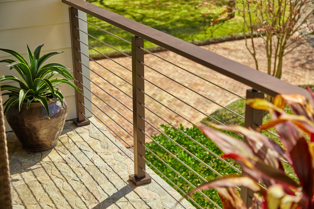 Interior and Exterior Copper Vein Railing - Viewrail