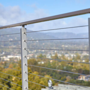 Side Mounted, Silver Cable Railing - Viewrail