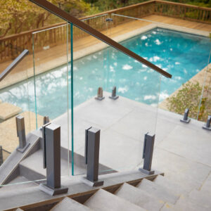 Surface and Ascend Talons for a Poolside Deck - Viewrail