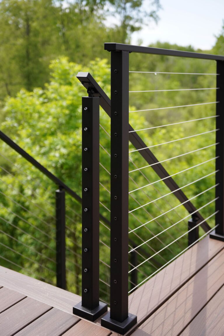 Aluminum Cable Railing Post | Express - Angle Railing Kit | Viewrail