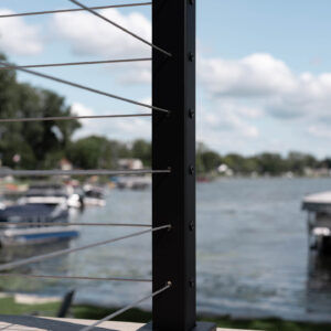 Deck Cable Railing on a Small Lake - Viewrail