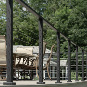 Deck Cable Railing on a Small Lake - Viewrail