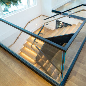 Sleek Commercial Glass Railing with Continuous Handrail | Viewrail
