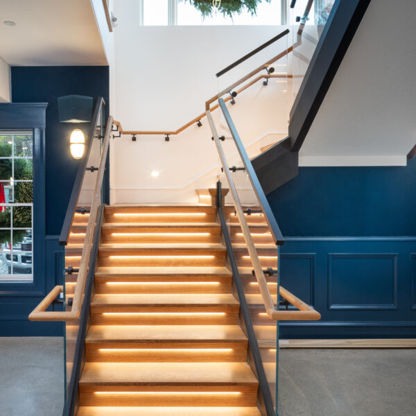 Sleek Commercial Glass Railing with Continuous Handrail | Viewrail