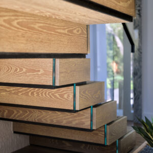 Luxurious and Natural FLIGHT Stack with Glass Railing | Viewrail